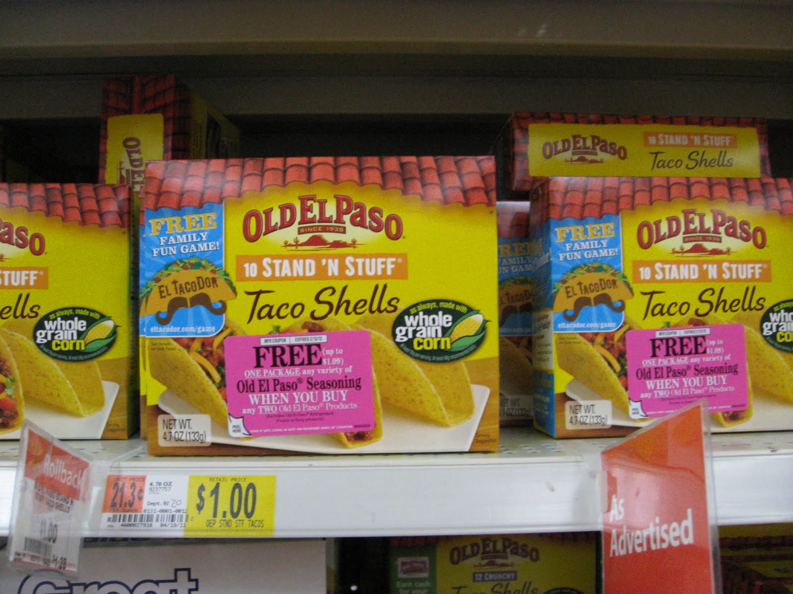 I Love Coupon Deals: Walmart: $.70 Old El Paso Taco Shells and FREE ...