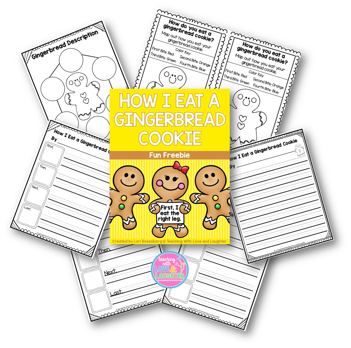 Teaching With Love and Laughter: Gingerbread Writing Freebie
