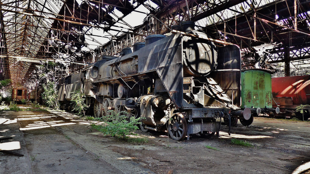Deserted Places: Inside an abandoned train yard in Budpest