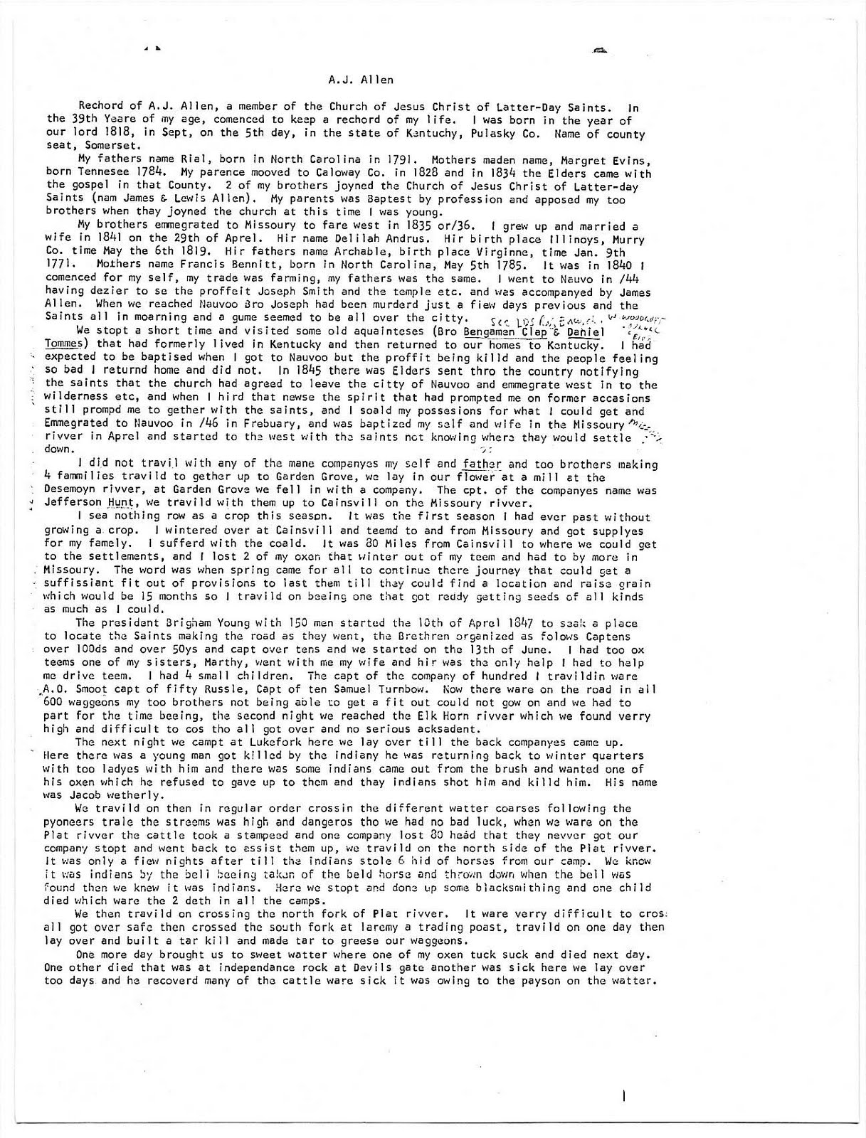 Andrew Jackson Allen