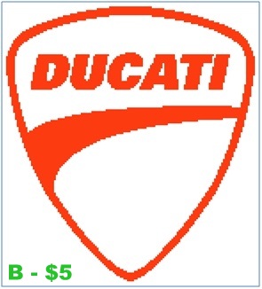 EASY PATTERNS: Ducati cross-stitch pattern