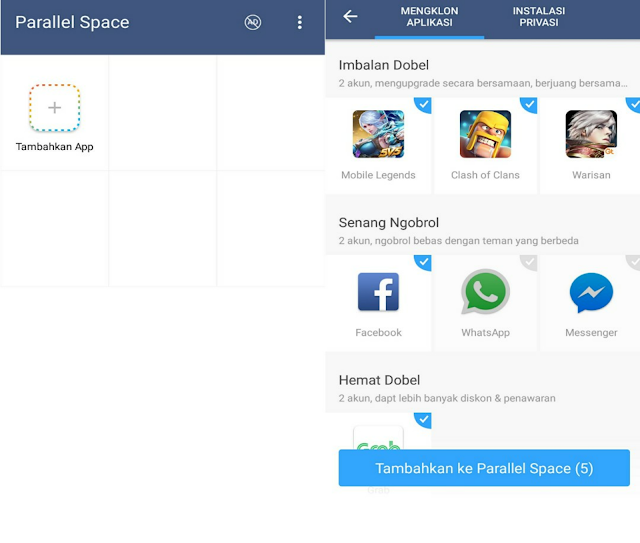 Parallel Space Solusi Membuka Akun Ganda Aplikasi Dan Game Android