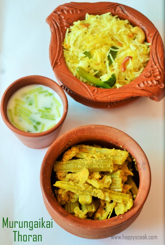 Murungakkai Thoran Recipe | Drumstick Kootu | Drumstick thoran | Happy ...