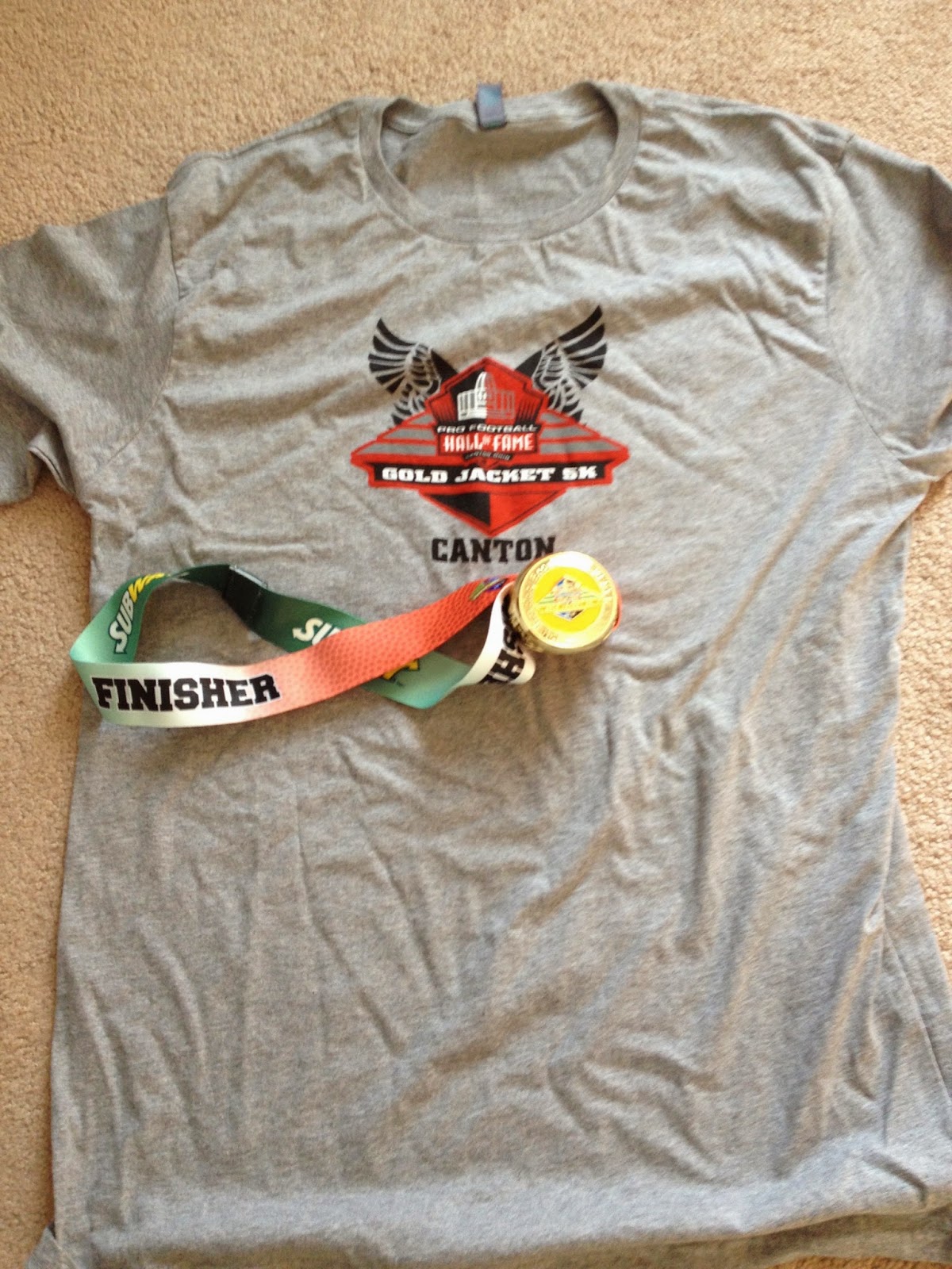 Run away from Trouble: Pro Football Hall of Fame Gold Jacket 5k Recap