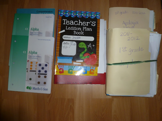 STORING COMPLETED HOMESCHOOL WORK AND STARTING FOR THE NEW HOMESCHOOL ...