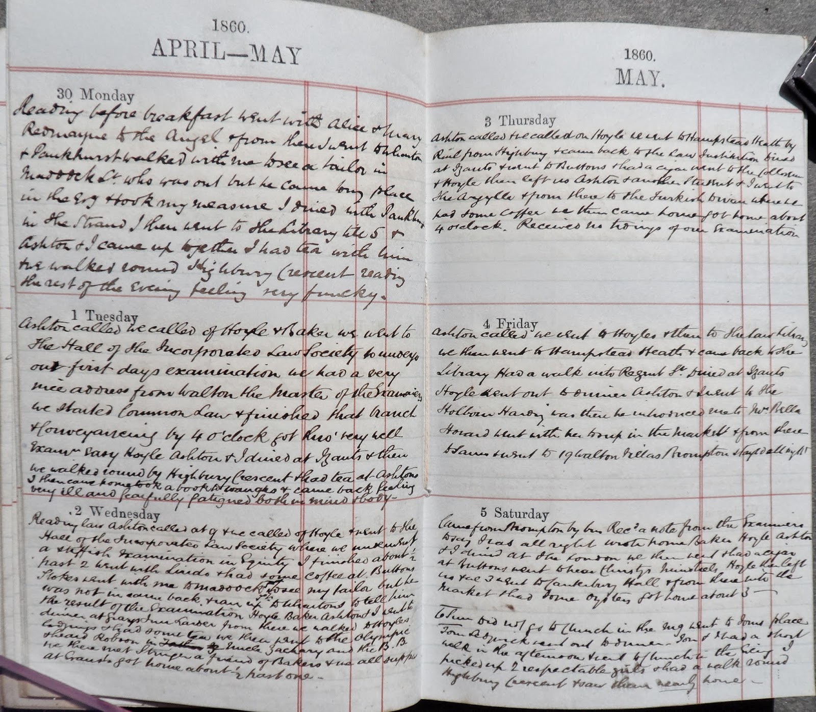 North Yorkshire History: John Richard Stubbs' diary for 1860