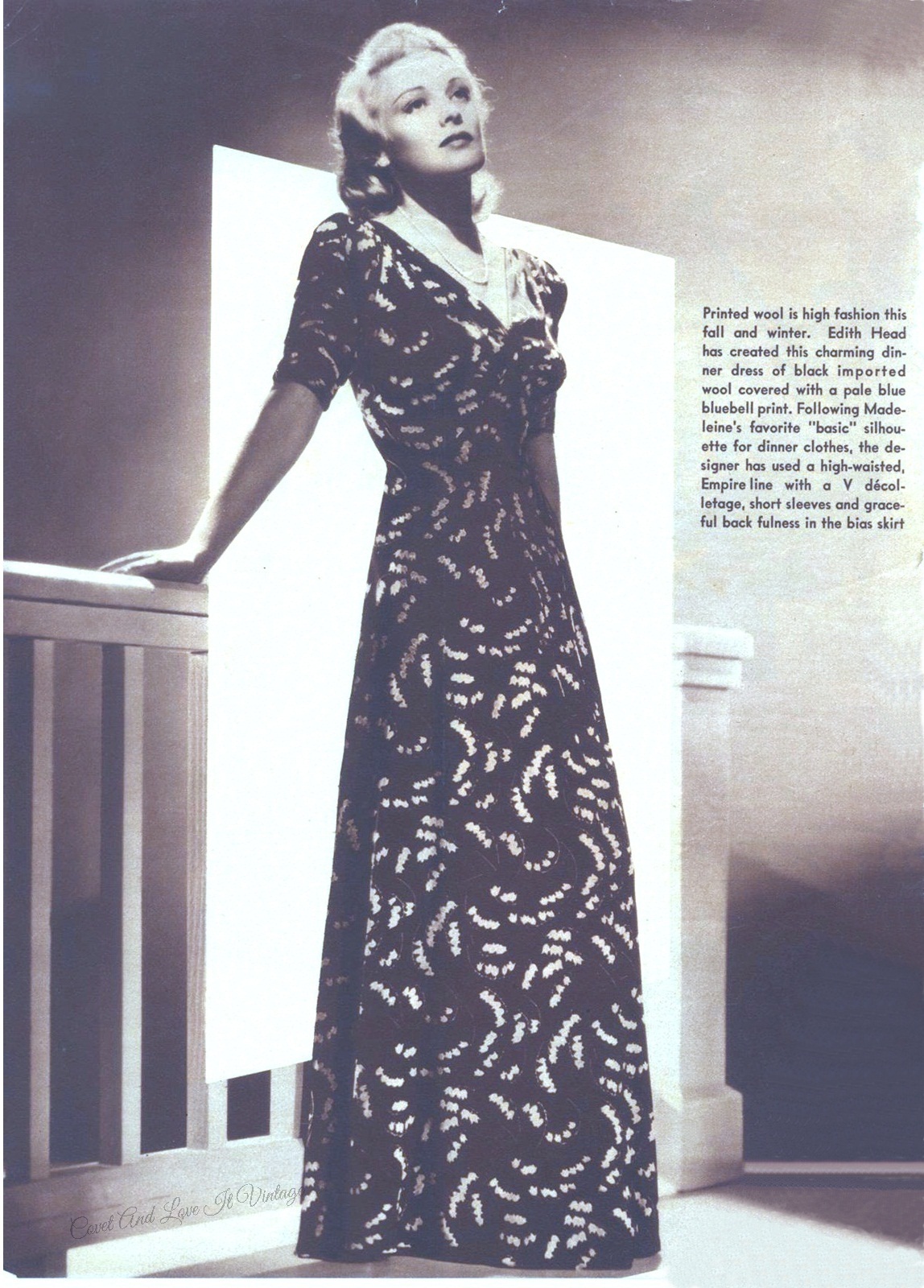 1930s film star Madeleine Carroll Publicity Photo - Evening Gown by ...