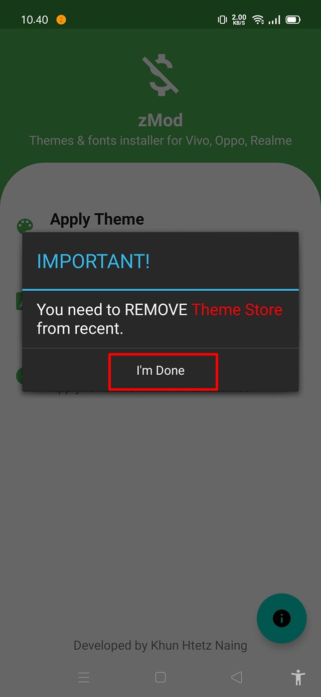How To Change Realme Theme Using ZMod App - DroidBeep