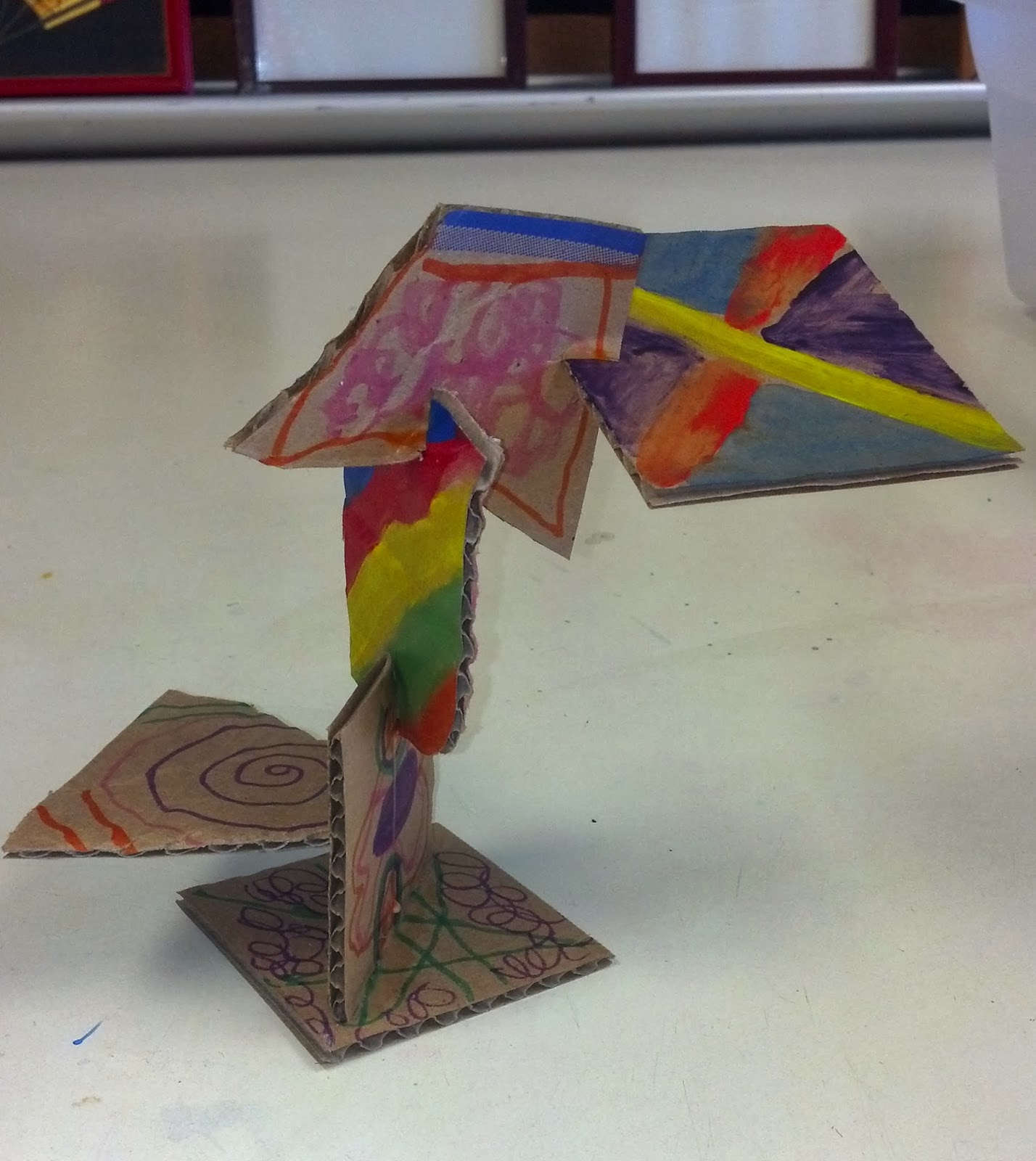 Miss Gushard's Art Blog: Cardboard Sculptures