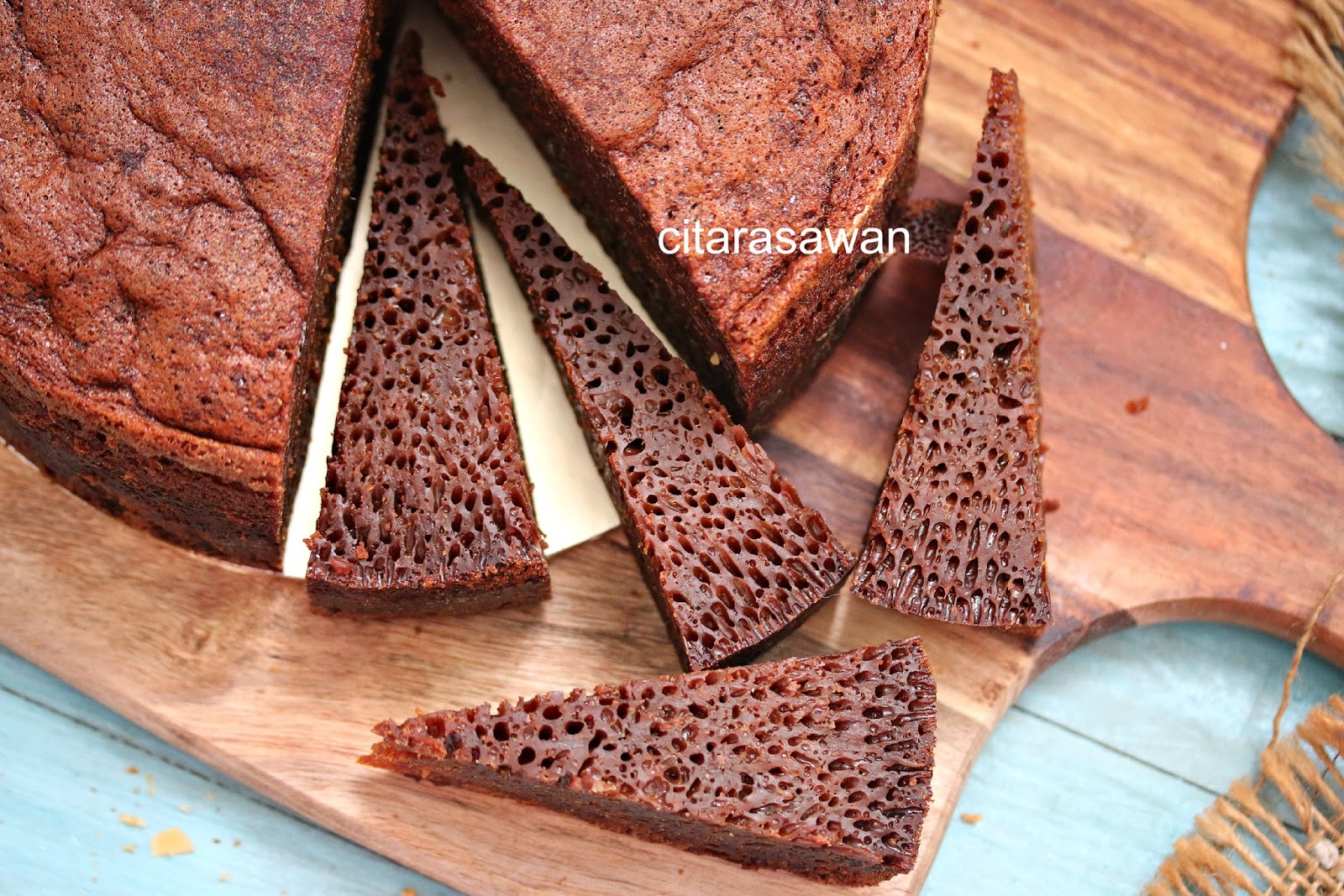 Kek Gula Hangus / Honeycomb Cake ~ Resepi Terbaik