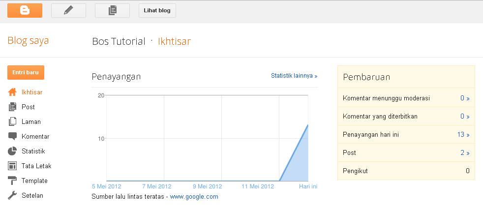 RAJA TUTORIAL: Mengenal Tampilan Blogger Terbaru