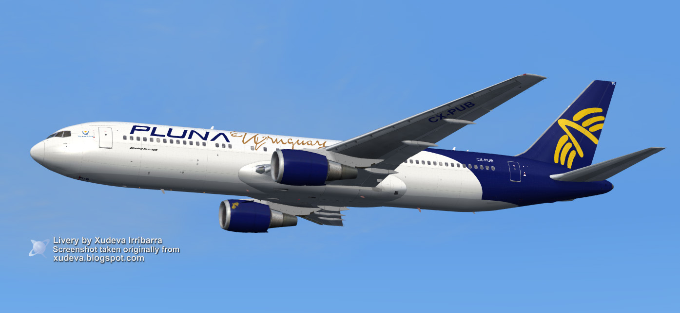 xudeva.blogspot.com: Pluna Líneas Aereas Uruguayas Boeing 767-33A/ER CX-PUB