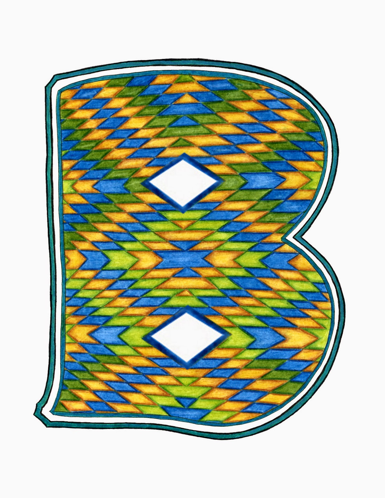 Amy Zaleski Illustration & Lettering: The Letter B