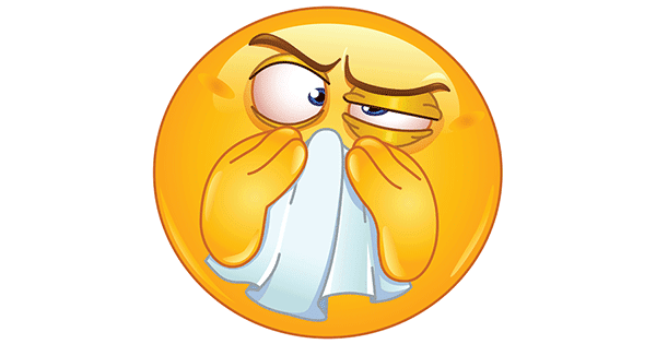 Smiley Got a Cold | Symbols & Emoticons
