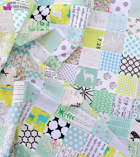 Red Pepper Quilts: A Minty Green Patchwork Quilt [work in progress]