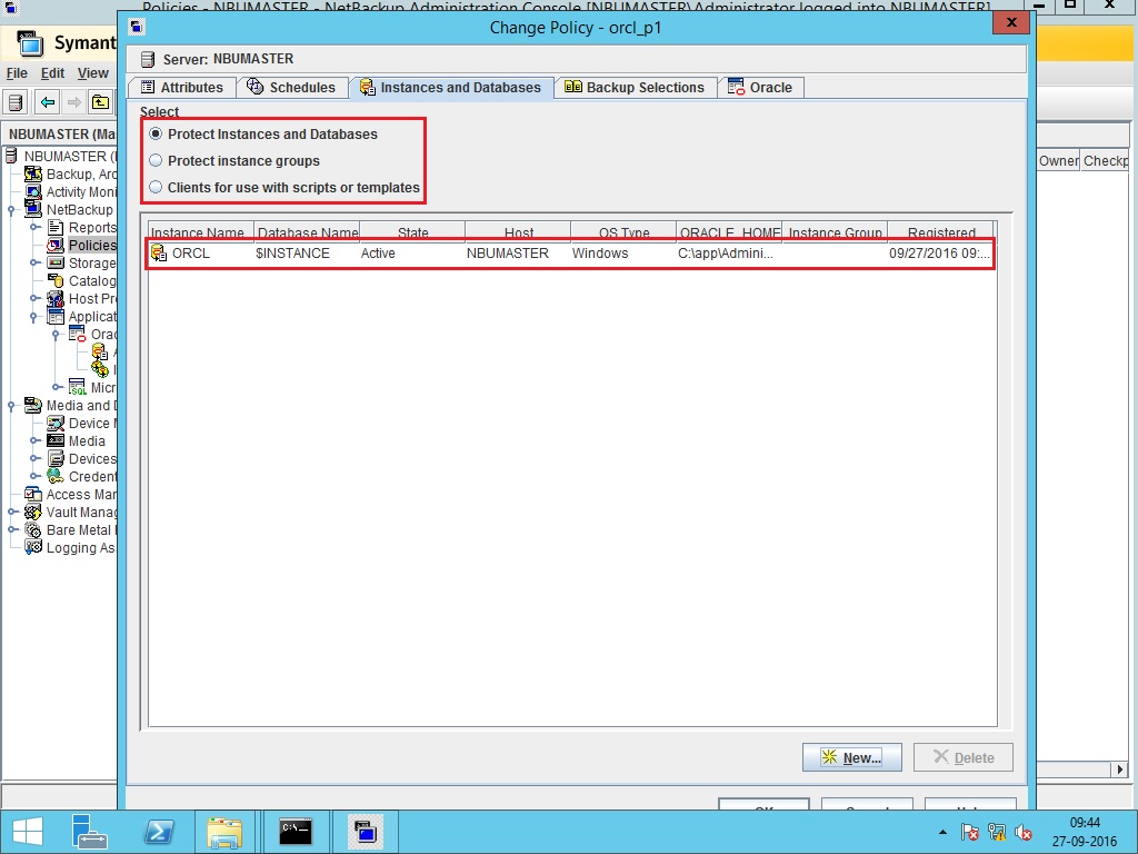 Remote Infrastructure Management Netbackup 7 7 2 Oracle Backup Configuration