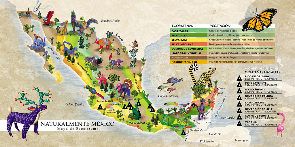 Biodiversidad de México : Ecosistemas de México.