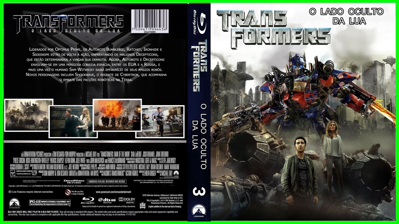 CAPAS DVD-R GRATIS: Transformers 1, 2, 3, 4 e 5 - Blu Ray