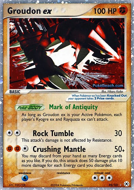 Groudon Ex Ex Hidden Legends Pokemon Card Review Primetimepokemons Blog