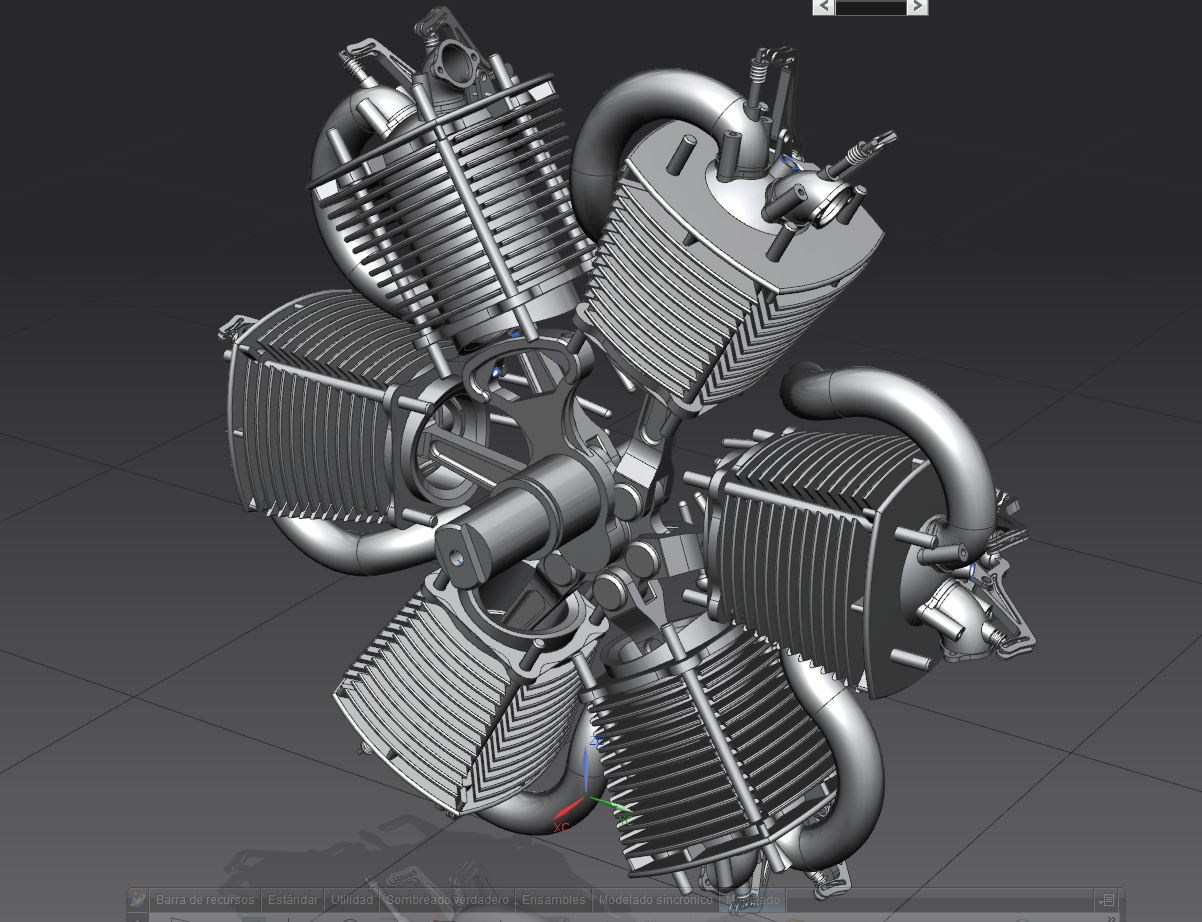 DSGNme: Motor en Estrella (Inventado) - Diseñado con NX Siemens