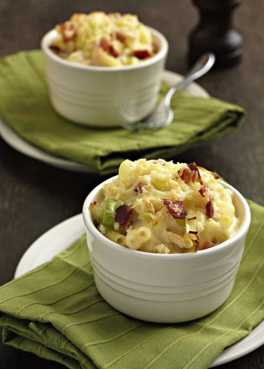 Macroni Cheese With Crispy Leeks And Bacon - Claire Justine