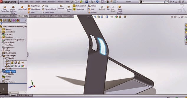 How to work with self intersecting profiles with SolidWorks Sheet Metal ...