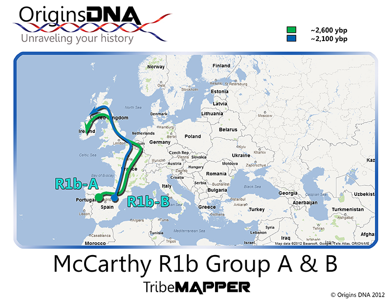 Origin Hunters - Genetic Genealogist: Genealogy Gold: McCarthy DNA