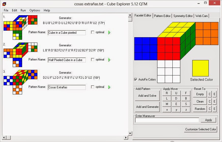 Imagine Cubeniverse: Cube Explorer (create your own algorithm)