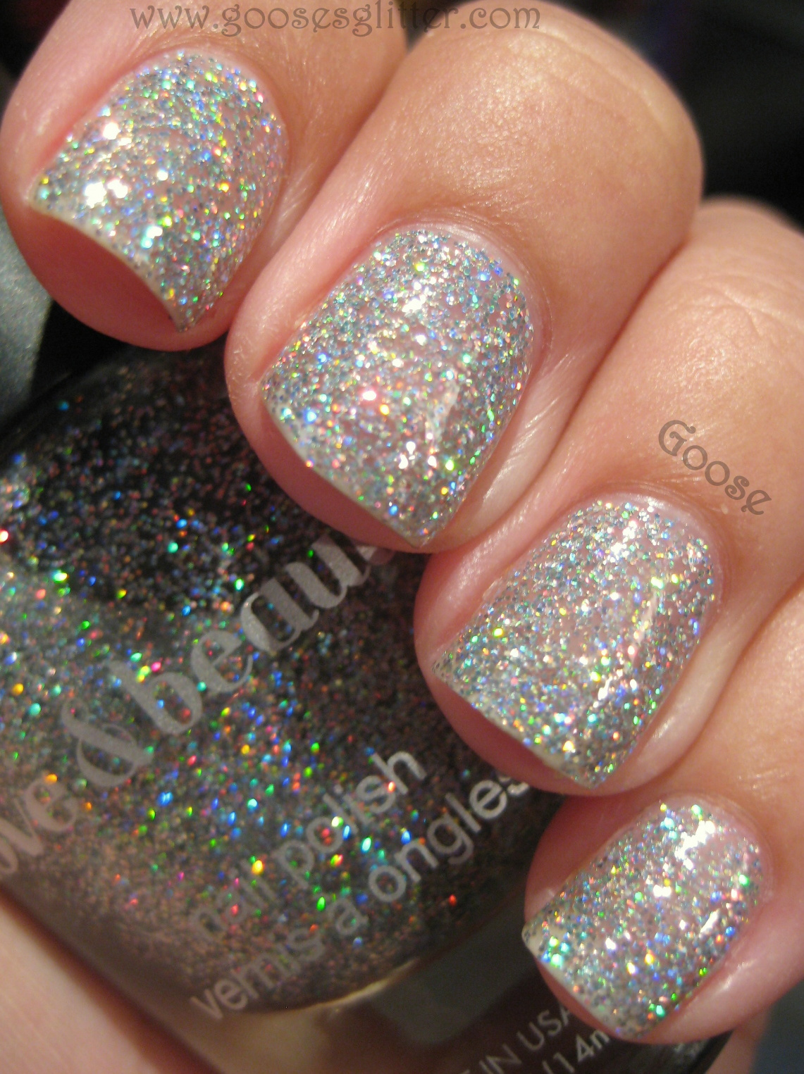 Goose's Glitter: Love & Beauty - Silver: The Blingy-est Polish I Own