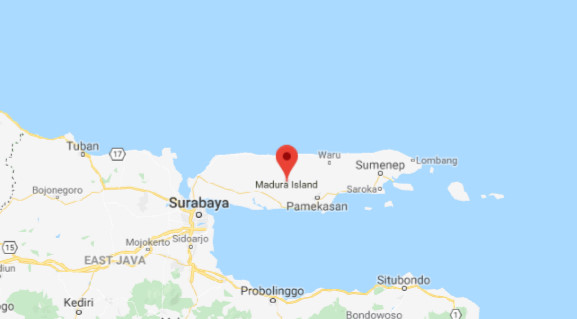Peta Pulau MADURA Lengkap (Google Maps)