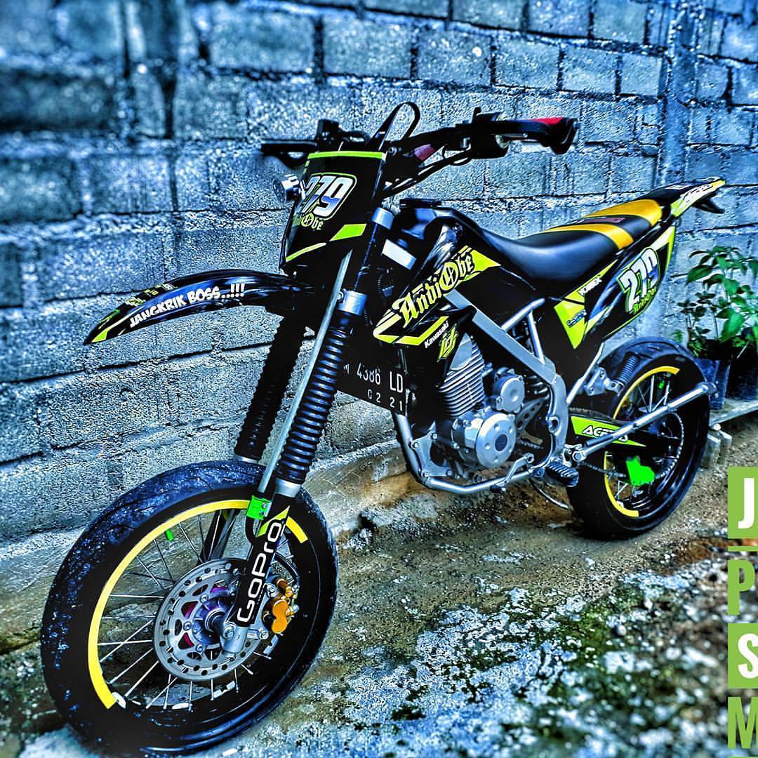 80 Foto Modifikasi Motor Trail Kawasaki KLX 150 Supermoto