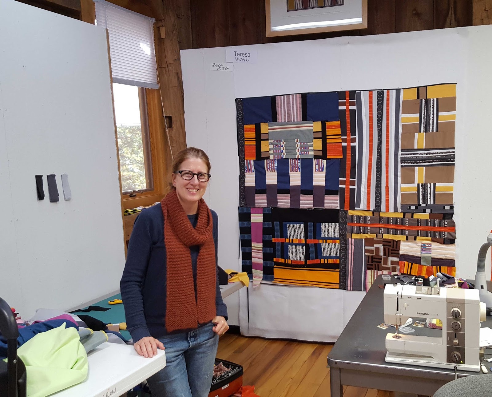 finally finished my Nancy Crow workshop quilt