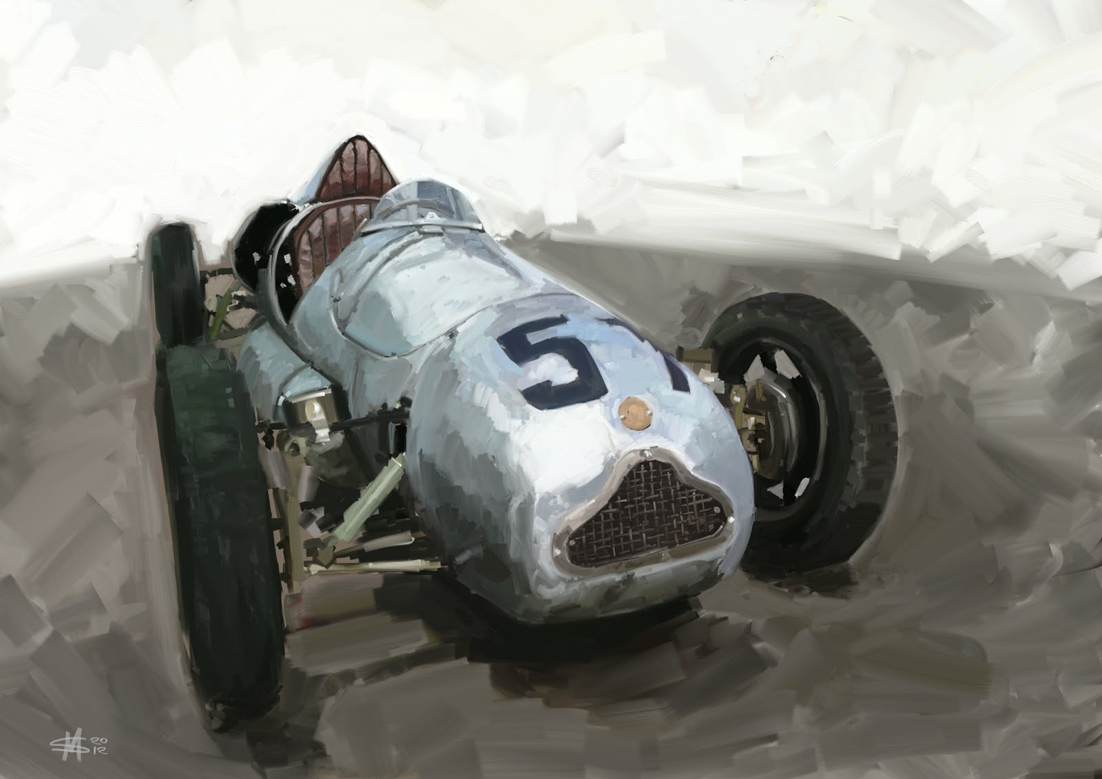 Martin Squires Automotive Illustration: Paintings