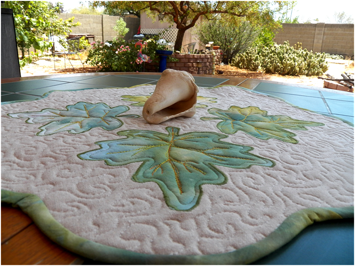 Art Threads: Wednesday Sewing - Summer Leaf Table Mat