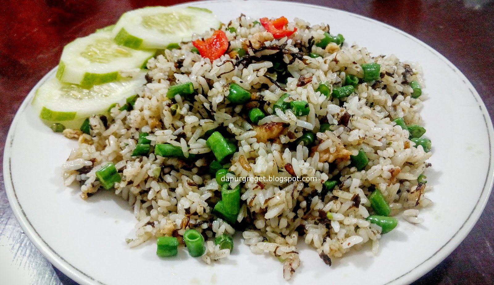 Dapur Greget: Nasi Goreng Kam Lam Vegetarian (Fried Rice with Olive ...