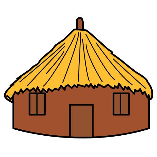 Ver dibujo de una choza en caricatura - Imagui