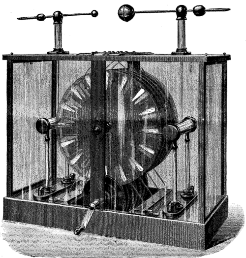 Lateral Science: Influence Machines, by Wimshurst 1888