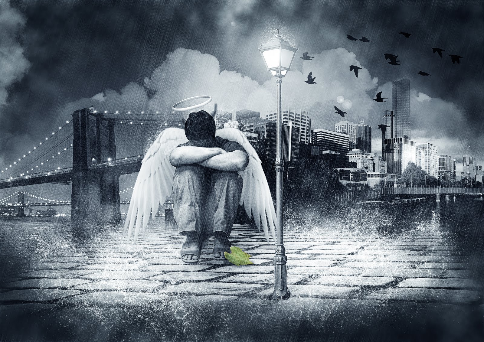 living waters: angel in the rain