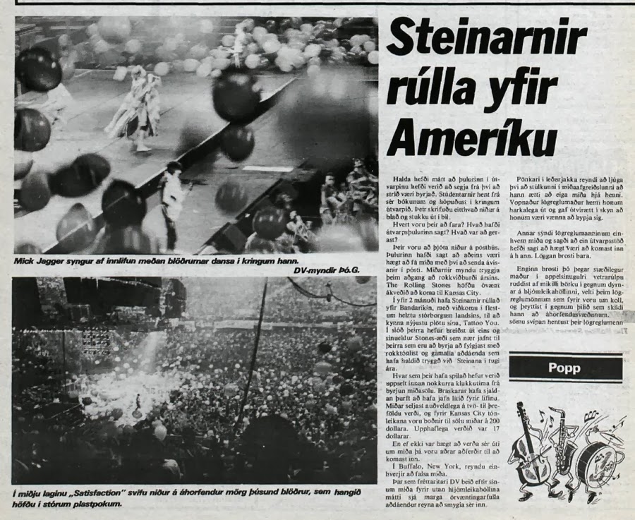 Yesterdays Papers of The Rolling Stones Concert Previews & Concert ...