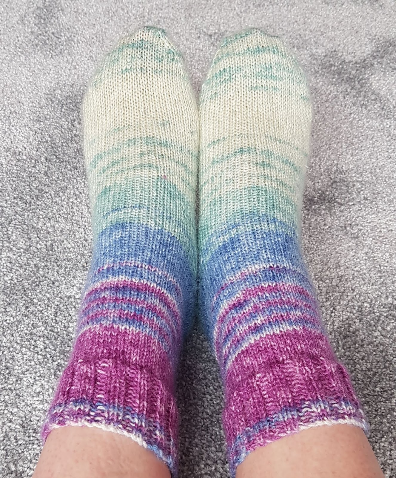 A Playful Stitch: Hand-Knitted Socks