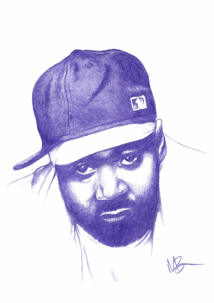 daily beautiful illustrations # 42 : Hip Hop Portrait Sketches ...