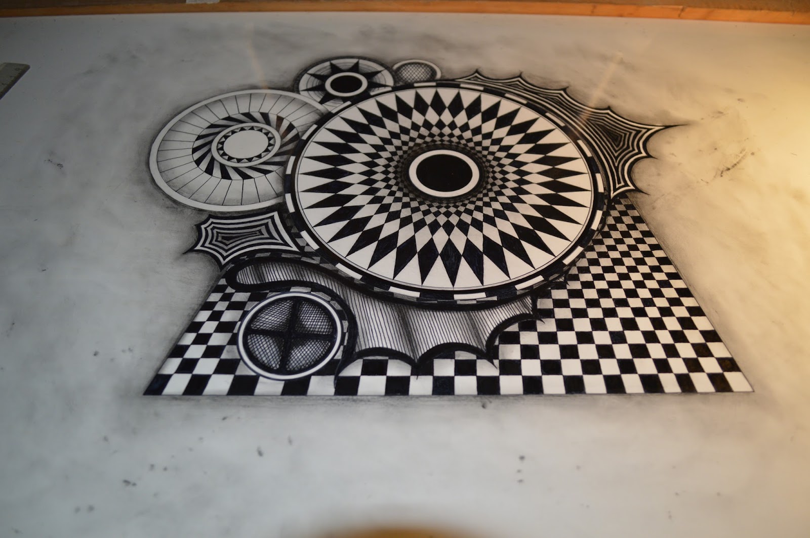 Edward Black Rose : Geometric Drawings