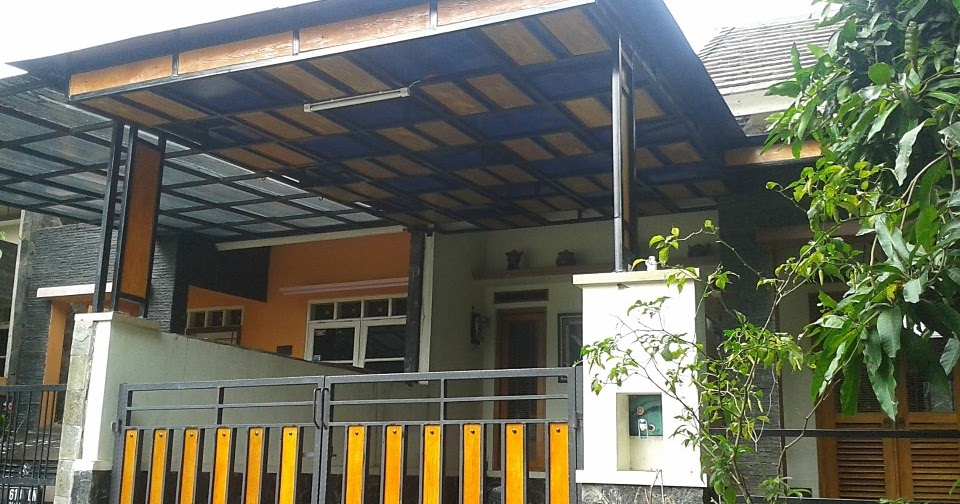 Kanopi dan Pagar Minimalis GRC di Villa Bogor Indah - Jual Kanopi ...