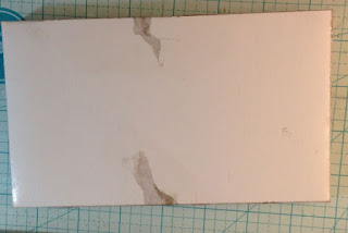 Making a Base for a Little Cardboard House - Paper Glitter Glue