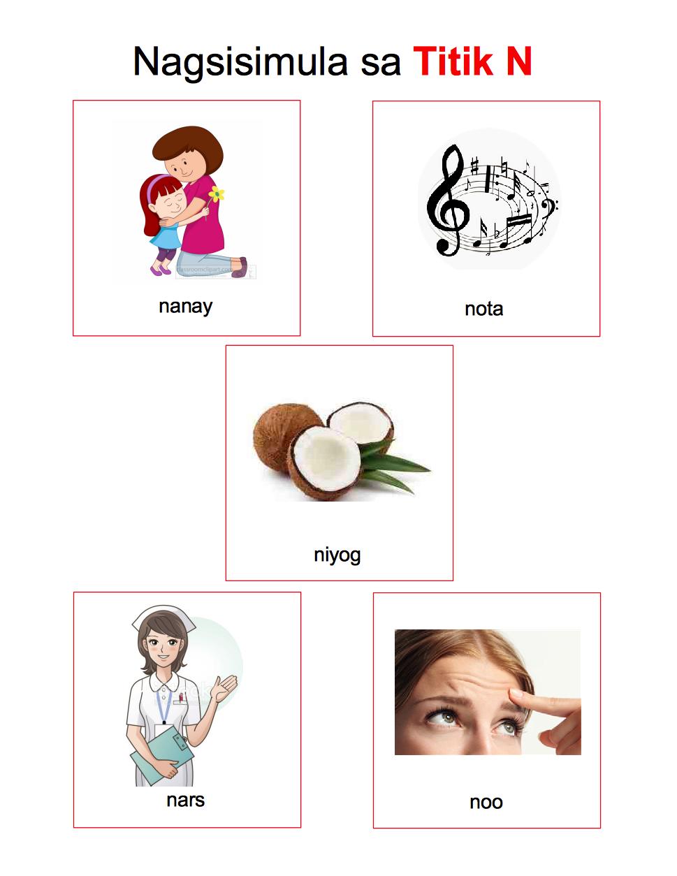 Clipart Nagsisimula Sa Titik N - titiksalita