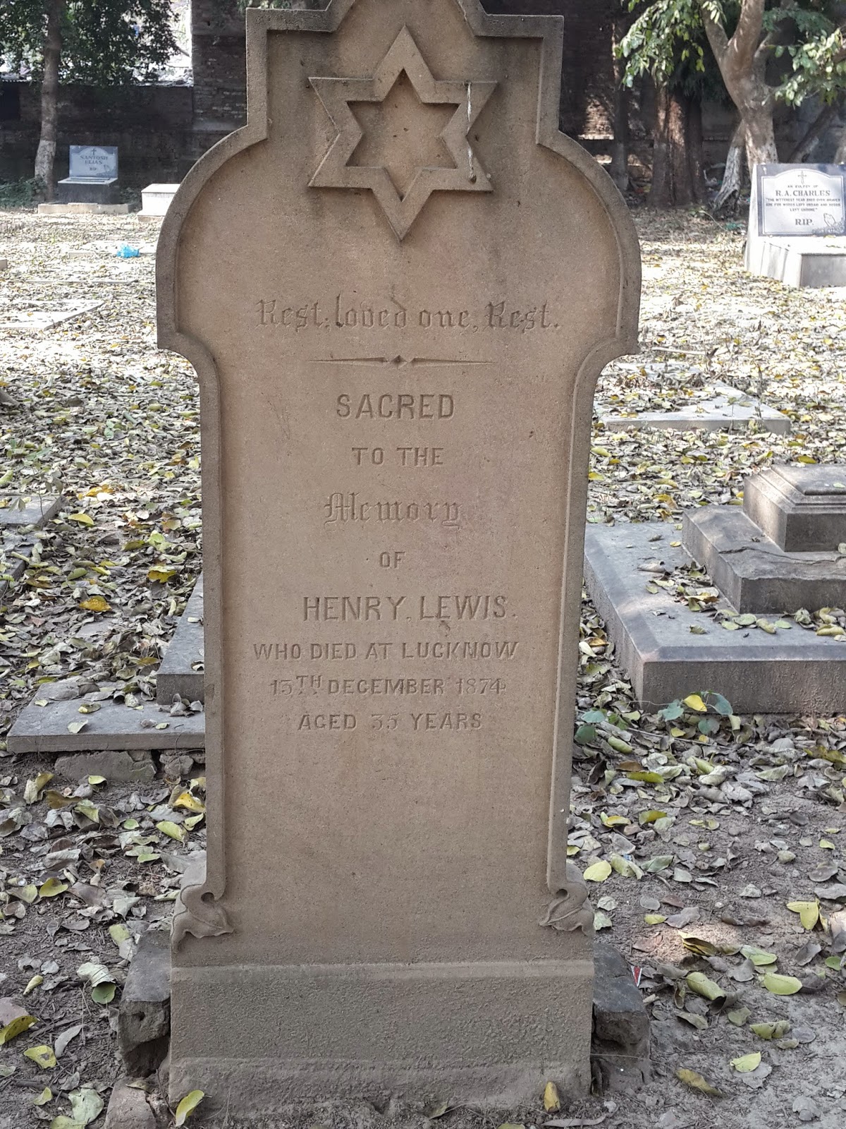 guava gardens: Henry Lewis, 35 yrs, died 1874