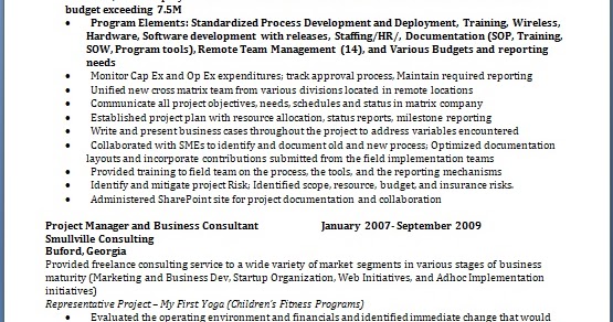 Program Contract Manager Sample Resume Format in Word Free Download