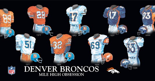 The Denver Broncos and their colorful uniform history – a video ...
