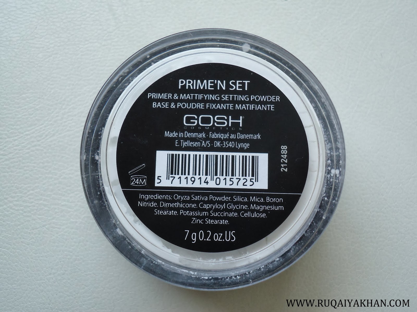 Ruqaiya Khan: GOSH Prime n Set Setting Powder Review