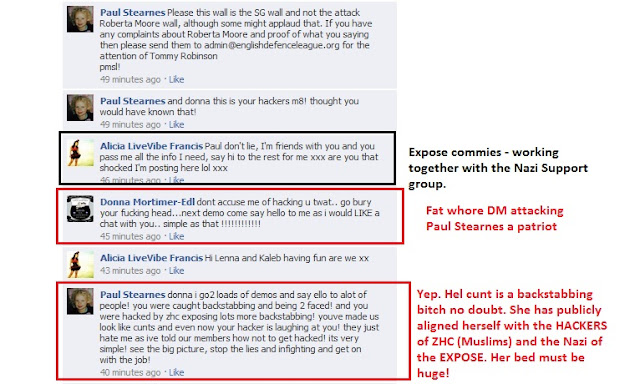 EDL AdminHijacked: Hel Gower losing her plot and attacking patriots